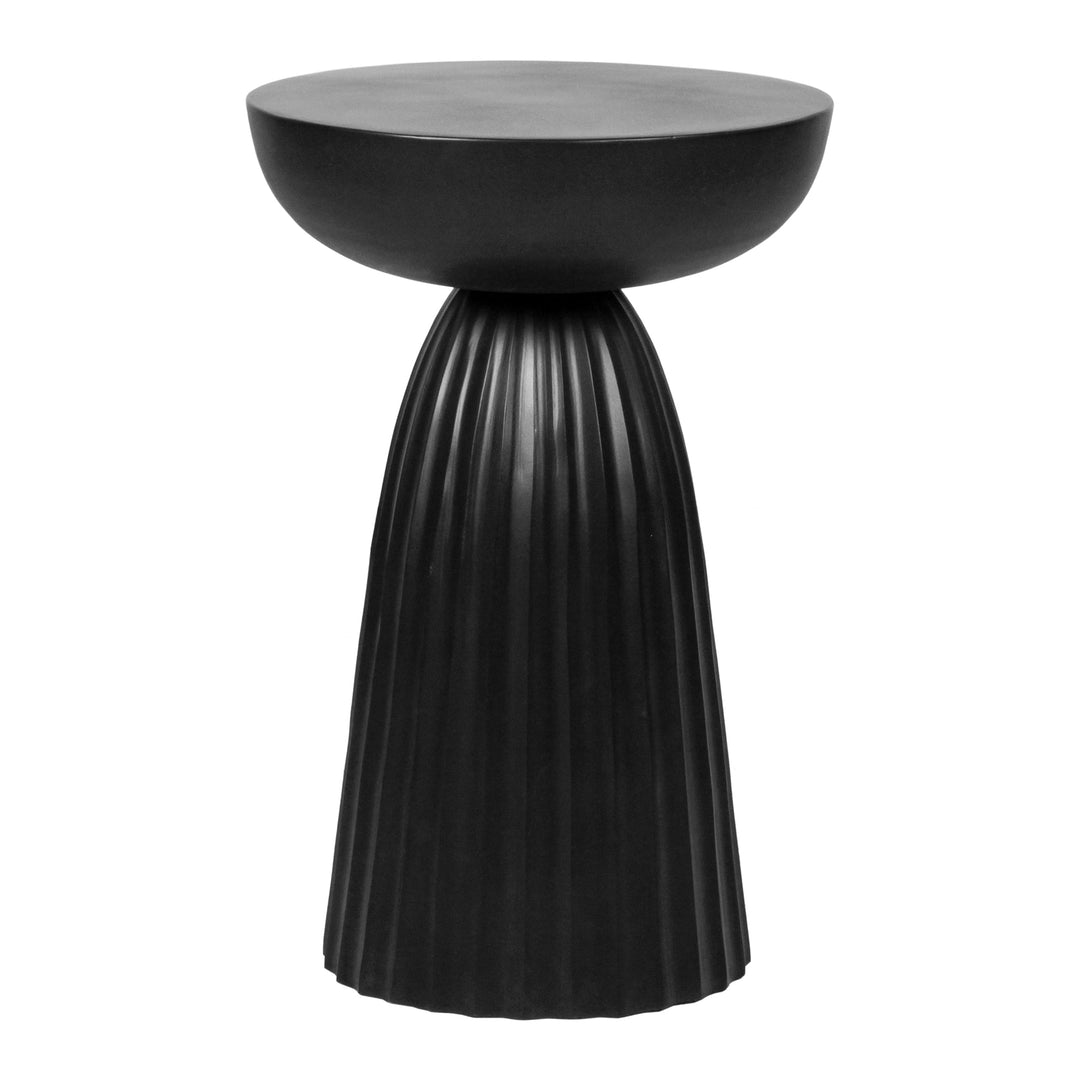 Cinched Metal Round Pedestal Accent Table – Indigo Road